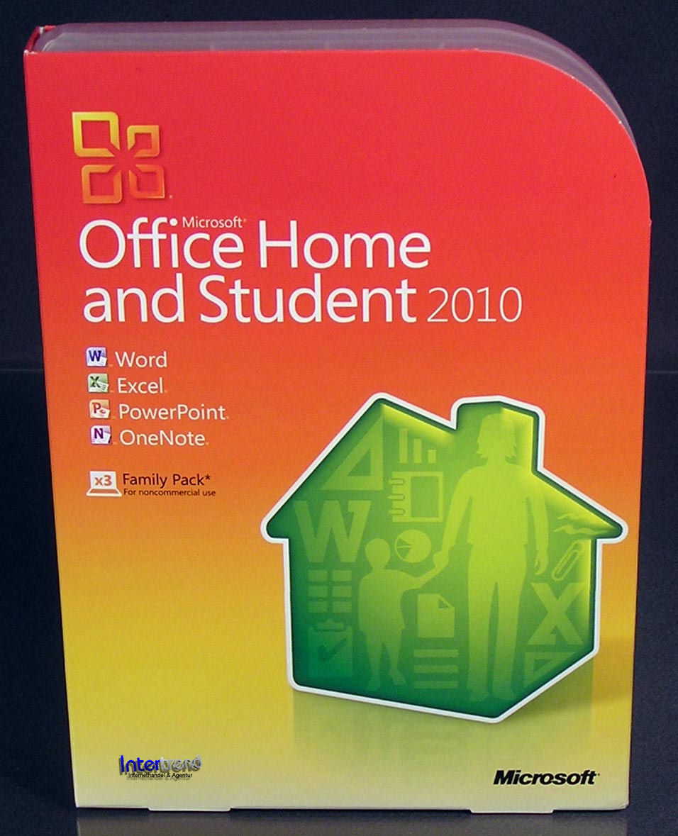 Microsoft Office Home and Student 2010 Englisch Vollversion 3 PC Box ...